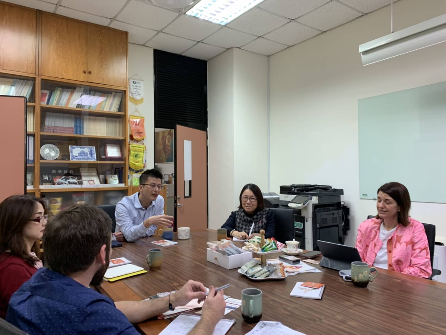 美國德州大學奧斯汀分校副教授Katie K Tackett及Parker Pflaum(Program Coordinator)先生來訪